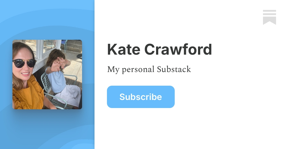 Kate Crawford | Substack