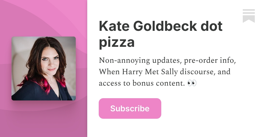 Kate Goldbeck dot pizza | Substack