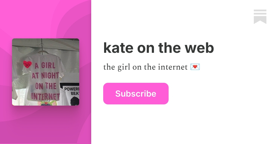 kate on the web | Kate Graham | Substack