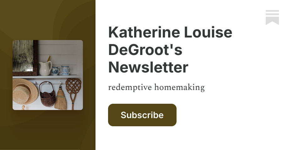 Katherine Louise DeGroot's Newsletter | Substack