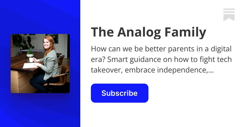 The Analog Family | Katherine Johnson Martinko | Substack