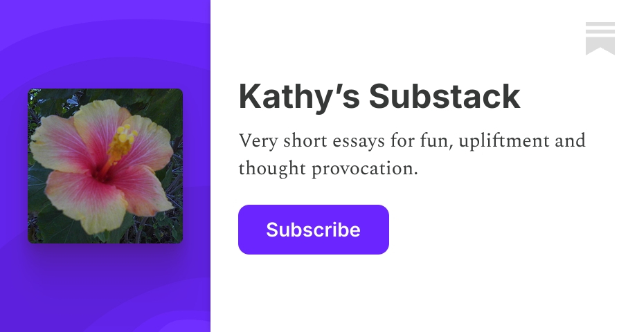 Kathy’s Substack | Kathy Glover | Substack