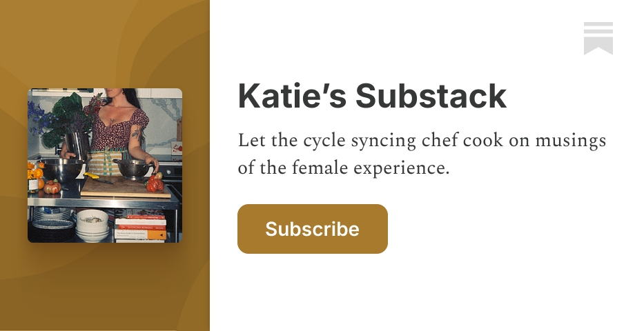 Katie’s Substack | Katie Flour | Substack