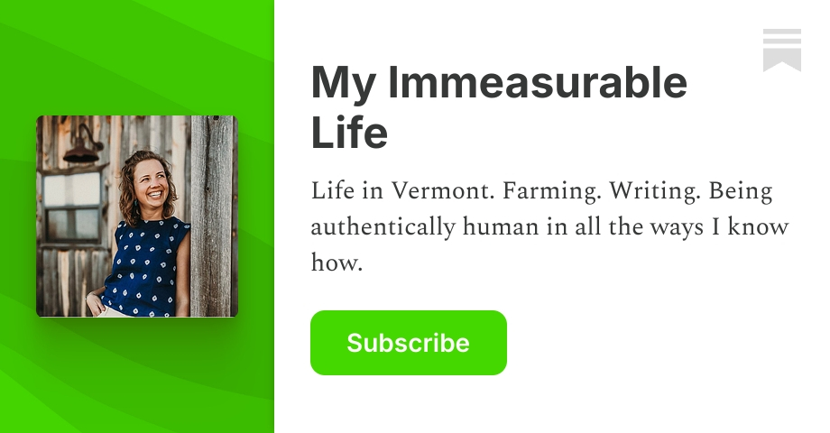 My Immeasurable Life | Katie Steere | Substack