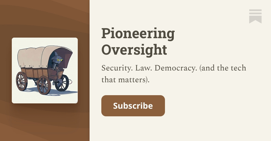 Pioneering Oversight | Kelly Crawford | Substack