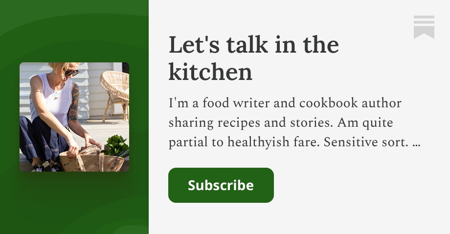 Let's talk in the kitchen | Kelly Gibney | Substack