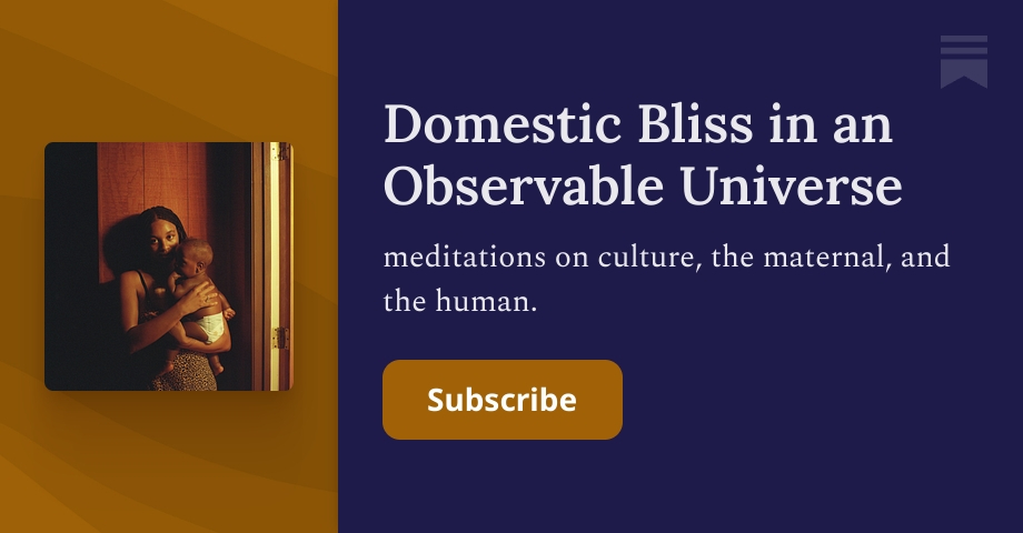 Domestic Bliss in an Observable Universe | ken | Substack