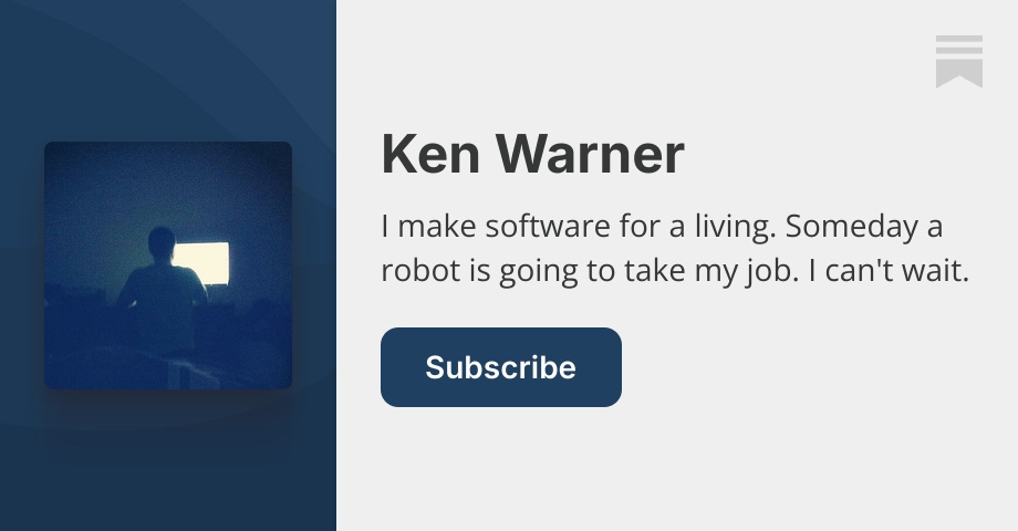 Ken Warner | Substack