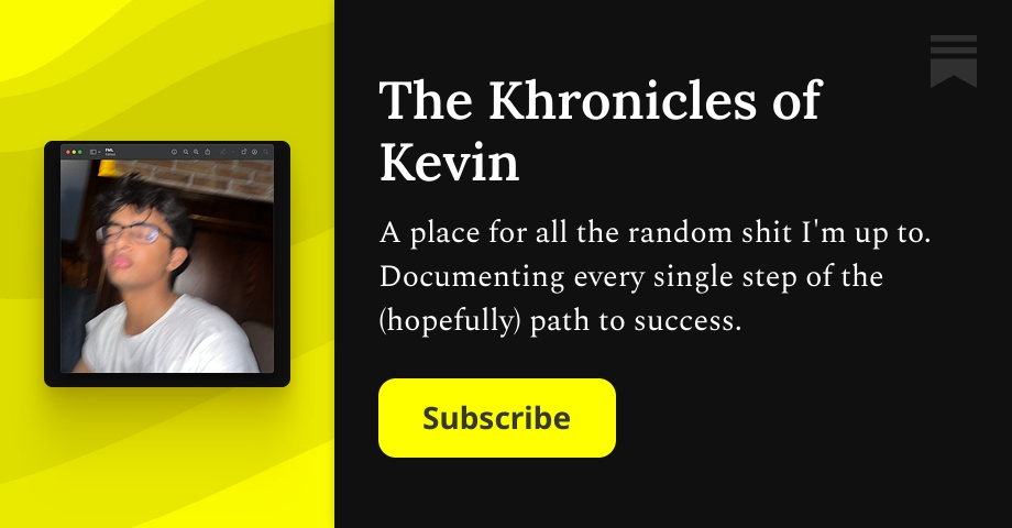 The Khronicles of Kevin | Substack