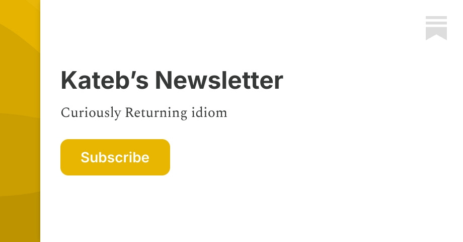 Kateb’s Newsletter | Kateb Yacine | Substack