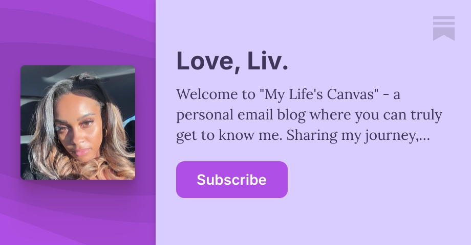 Love, Liv. | Substack