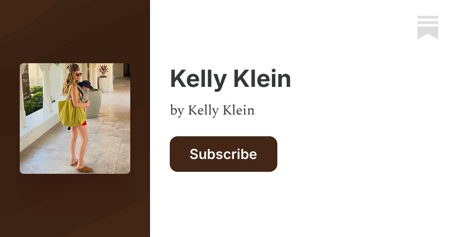 Kelly Klein | Wear It Like This | Substack