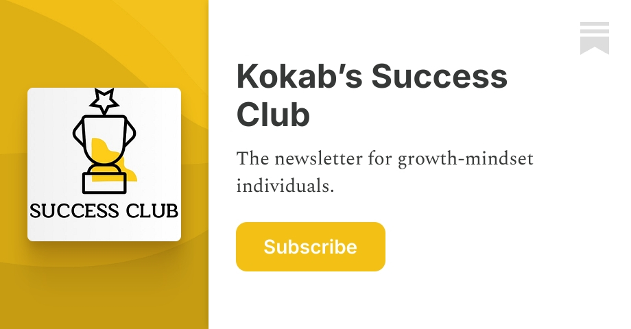 Kokab’s Success Club | Kokab Rahman | Substack
