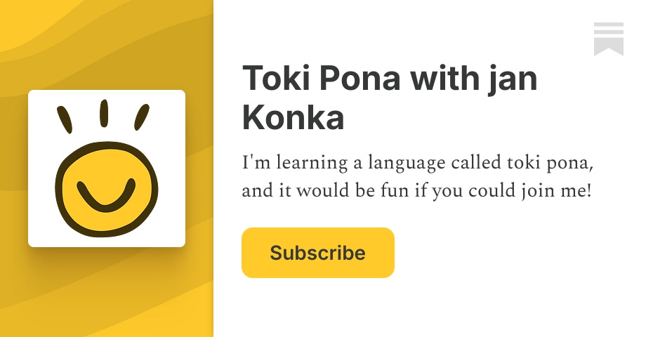 Day 2: Sentence Structure - Toki Pona with jan Konka