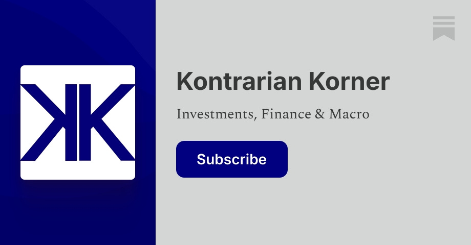 Kontrarian Korner | BR Kelleran | Substack