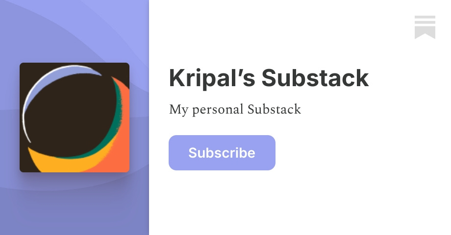 Kripal’s Substack | Kripal Kavi | Substack