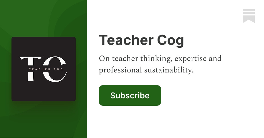 Teacher Cog | Kristy Forrest | Substack
