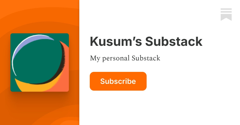 Kusum’s Substack | Kusum Kothari | Substack