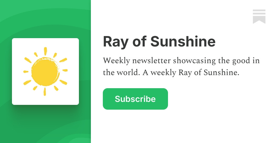 Ray of Sunshine | Kyle Odeen | Substack