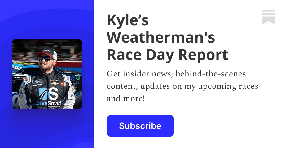 Kyle’s Weatherman's Race Day Report | Kyle Weatherman | Substack