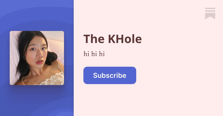 The KHole | Kylie Cheung | Substack