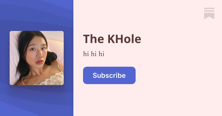 The KHole | Kylie Cheung | Substack