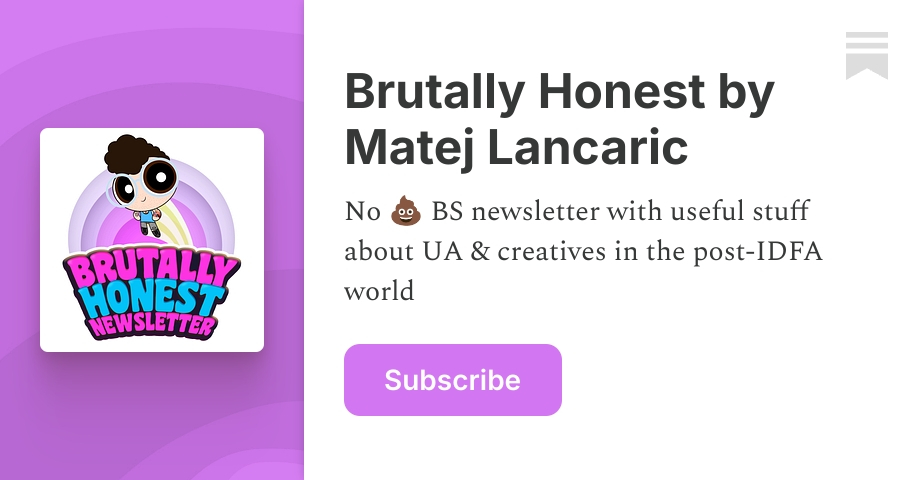 Brutally Honest by Matej Lancaric | Substack