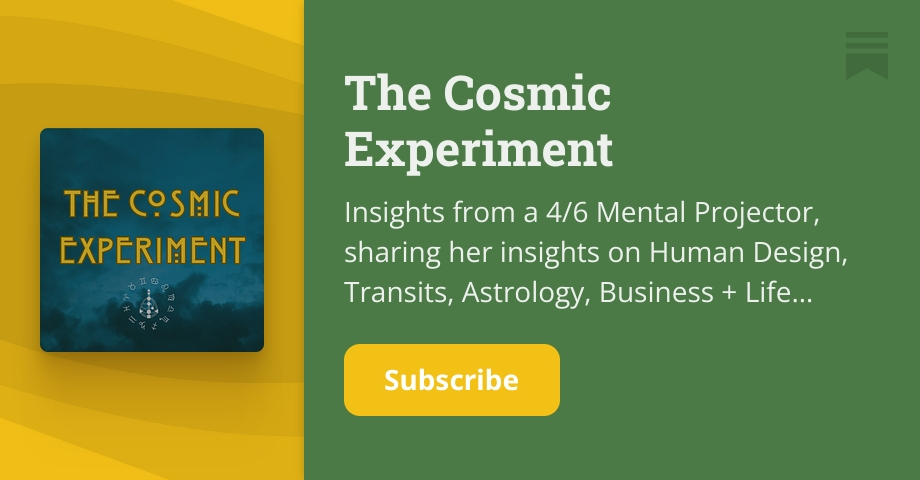 The Cosmic Experiment | Lannah Kayla | Substack