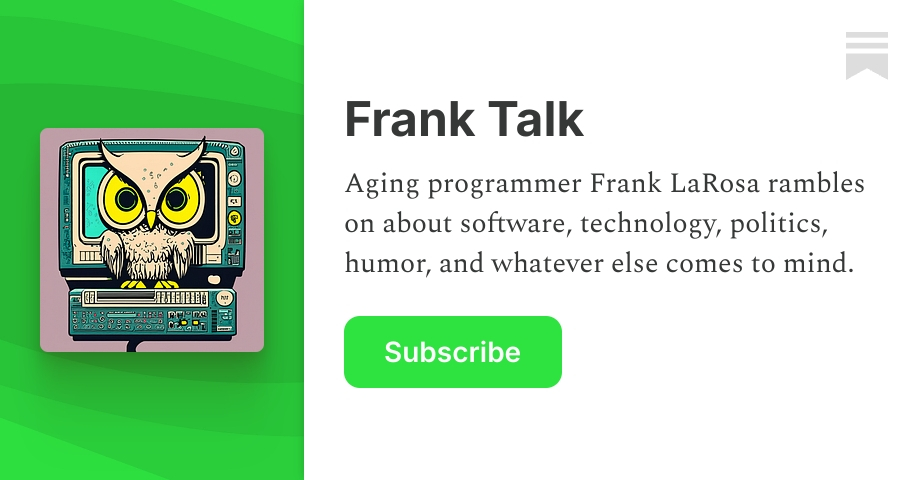 Frank Talk | Frank LaRosa | Substack