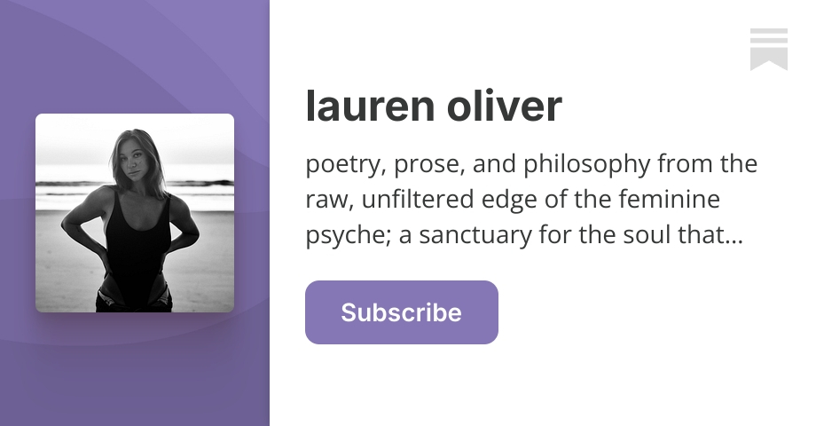lauren oliver | Substack