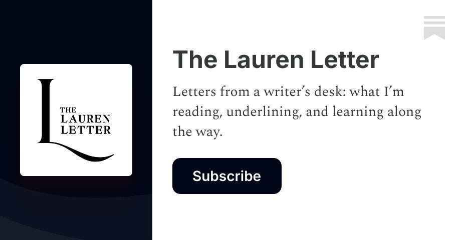 The Lauren Letter | Lauren Nossett | Substack