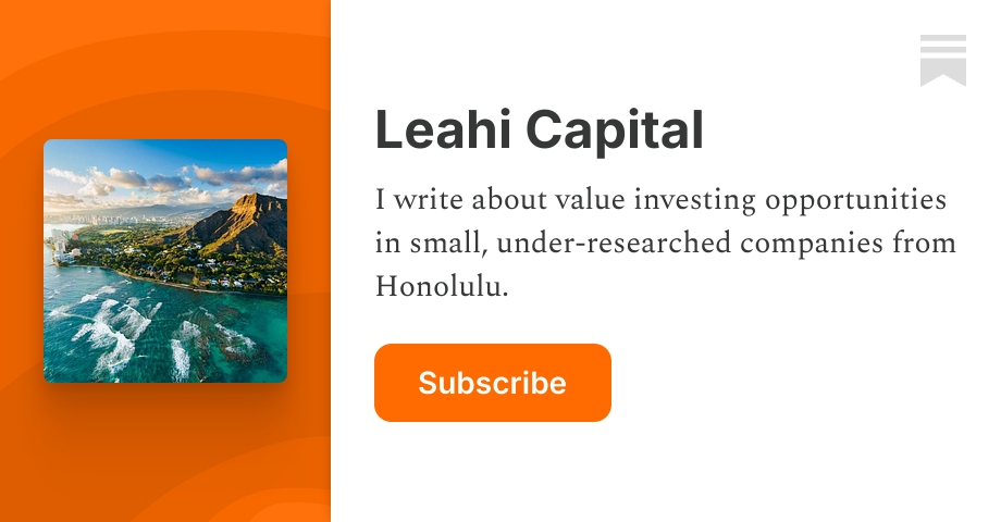 Leahi Capital Substack | Substack