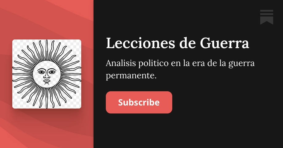 Lecciones de Guerra | Pantera | Substack