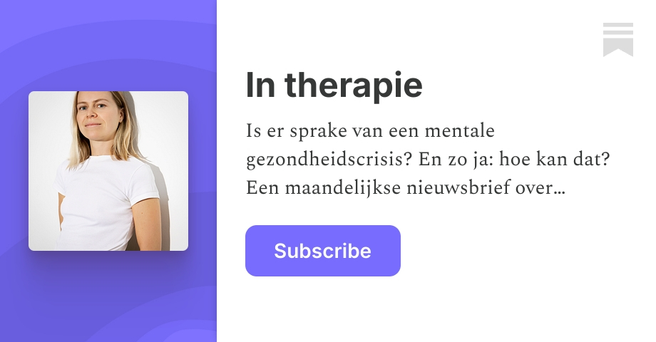 In therapie | Lena Bril | Substack