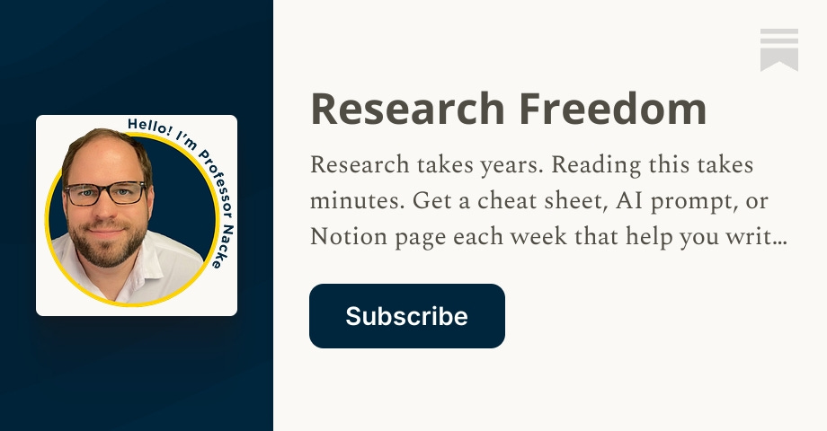 Research Freedom | Lennart Nacke, PhD | Substack