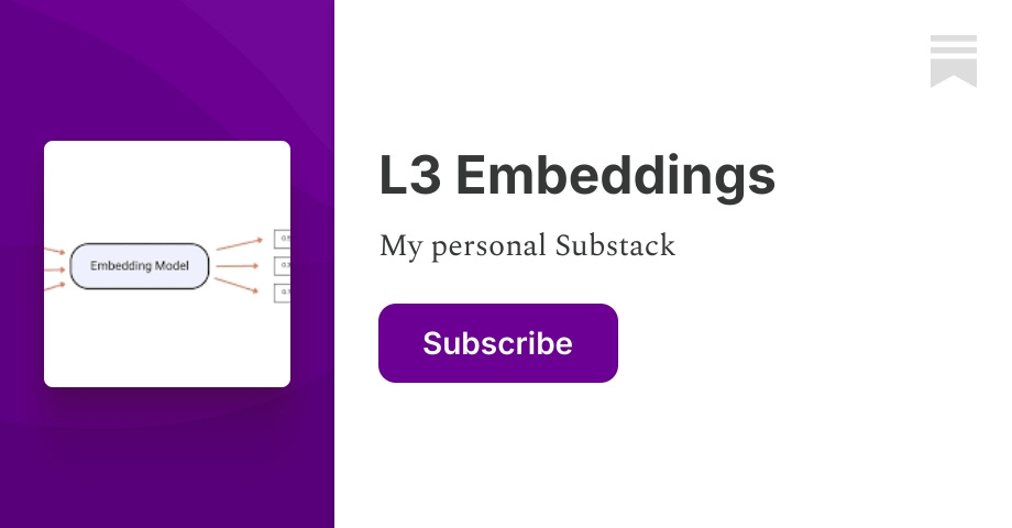 L3 Embeddings | Leo Linbeck III | Substack