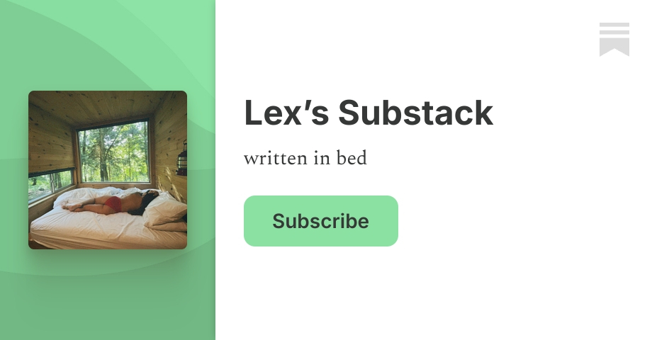 Lex’s Substack | Substack
