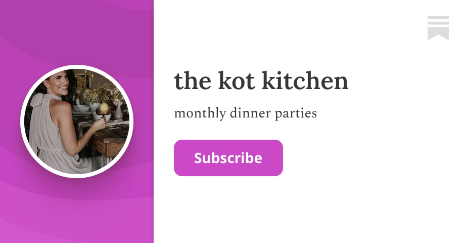 the kot kitchen | Leona Kot | Substack