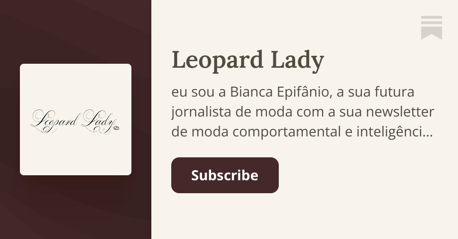 Leopard Lady | Bianca Epifânio | Substack