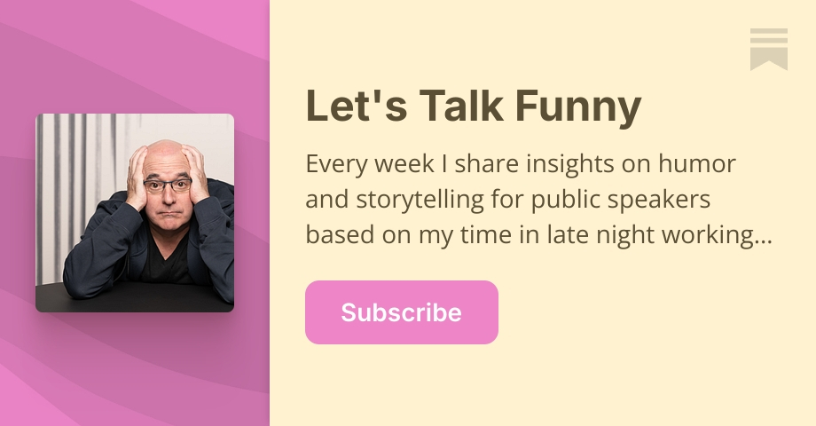 Let's Talk Funny | Chris McGuire | Substack