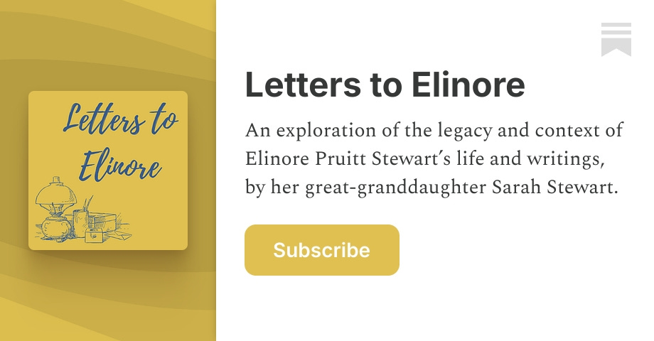 Letters to Elinore | Sarah Stewart | Substack