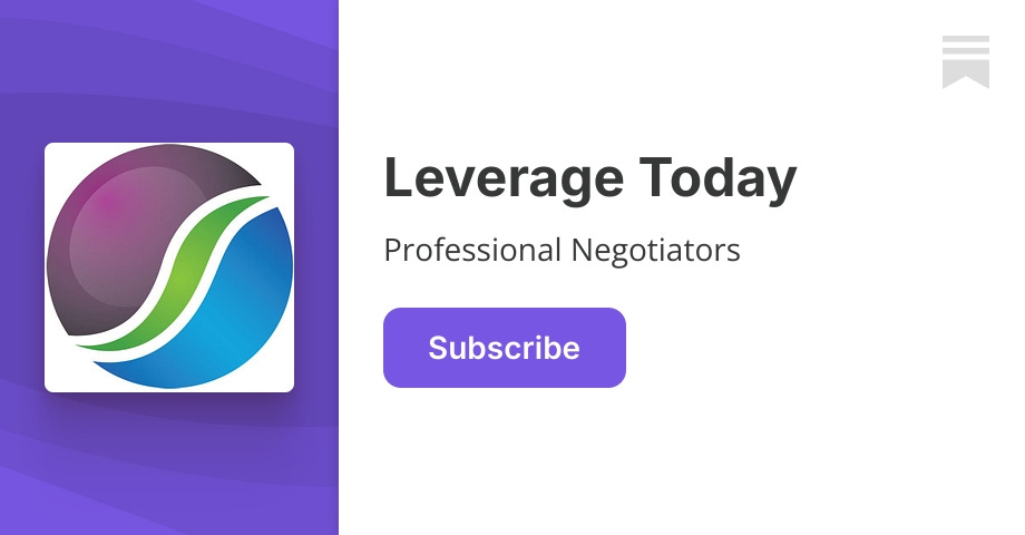 Leverage Today | Leverage Negotiation | Substack