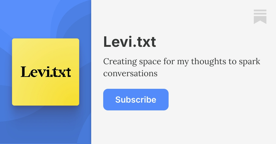 Levi.txt | Levi Jones | Substack
