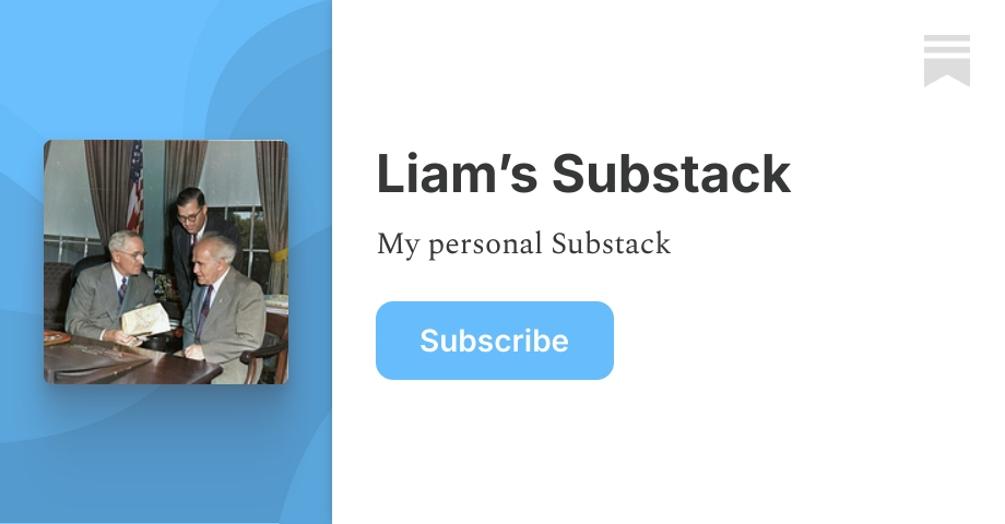 Liam’s Substack | Liam D. Staub | Substack