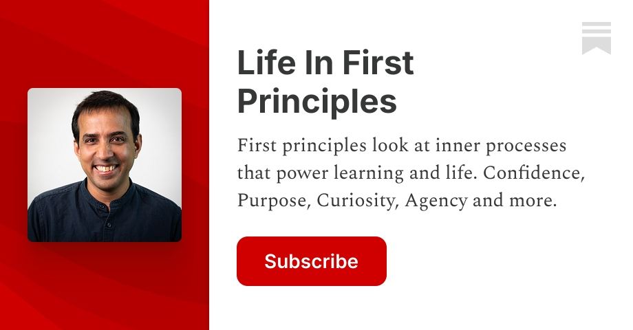 Life In First Principles | Rana Chakrabarti | Substack