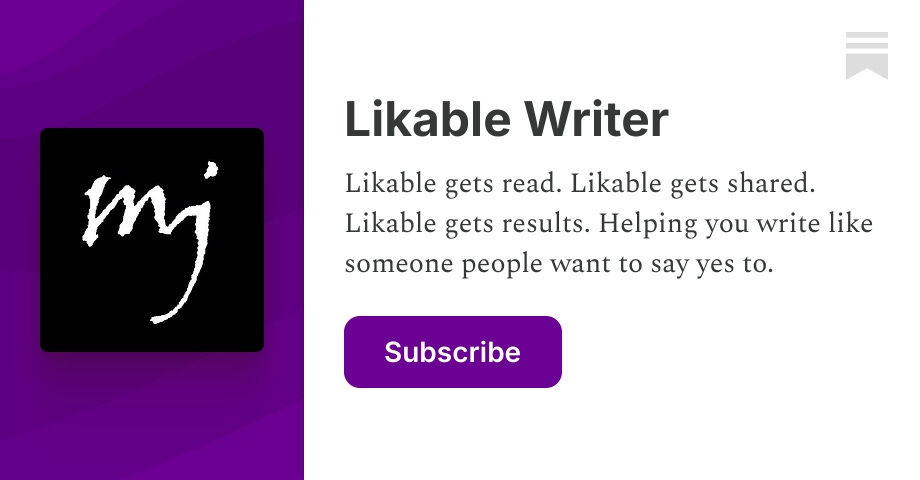 Likable Writer | mj | Substack