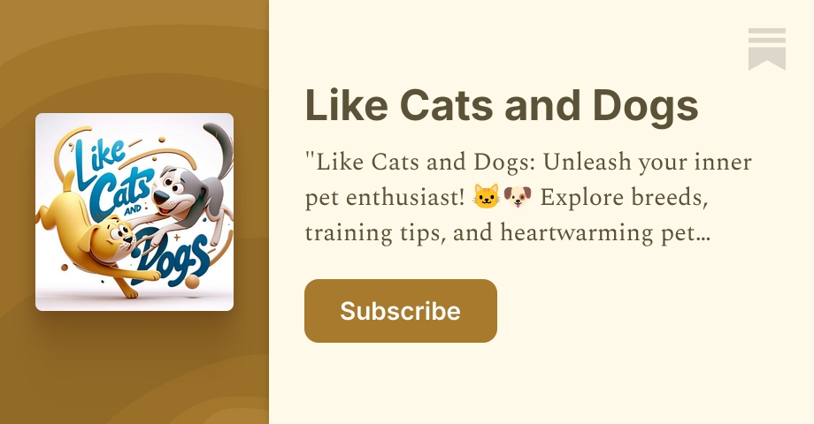 Like Cats and Dogs | Substack