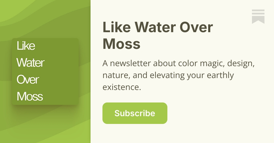 Like Water Over Moss | Amanda | Substack