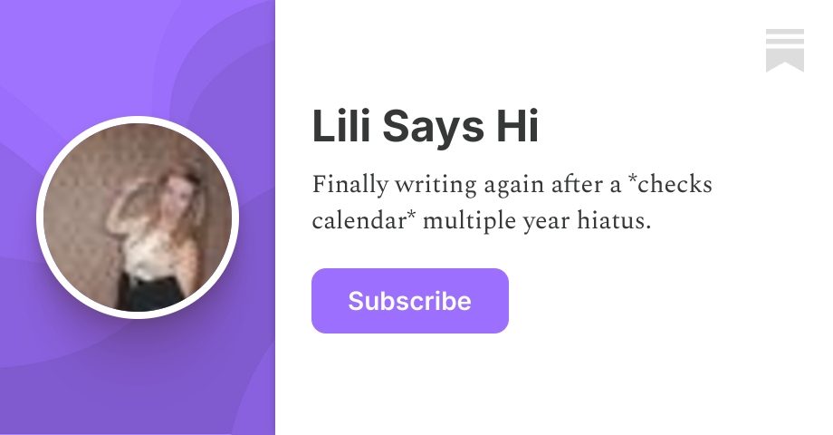 Lili Says Hi | Lili T. | Substack