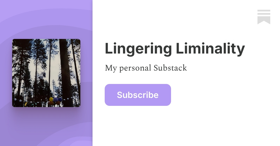 Lingering Liminality | Tony Adams. | Substack